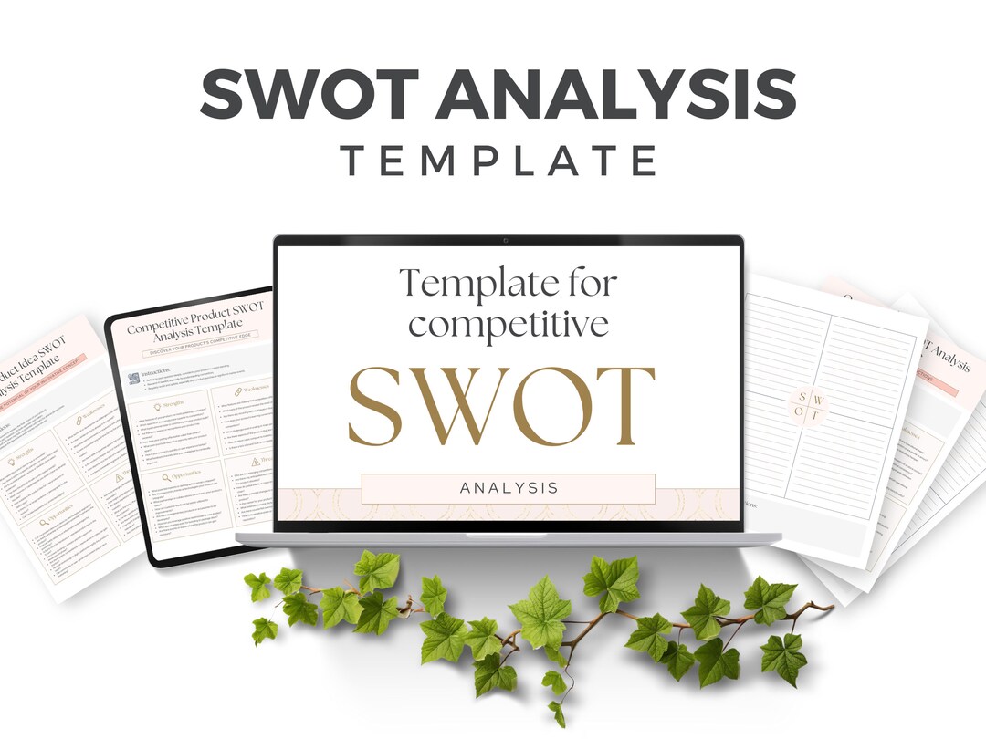 SWOT Analysis Canva Template for Coaches & Course Creators Strategic ...