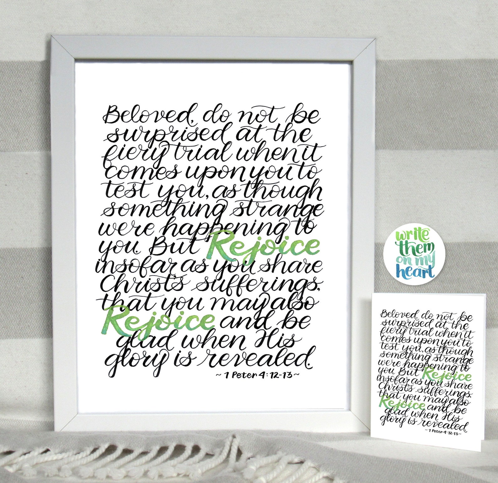 1 Peter 4:12-13 Rejoice in Suffering Scripture Printable - Etsy