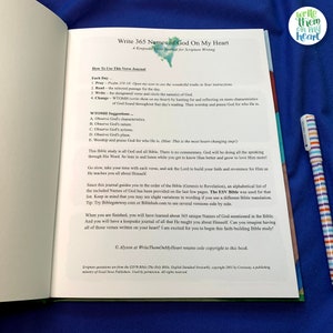 365 Names of God Journal Bible Study Names of God Bible Verses, Write a ...