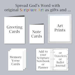 Blessing Scripture Cards Printable Bible Verse Blessing Card Bible ...