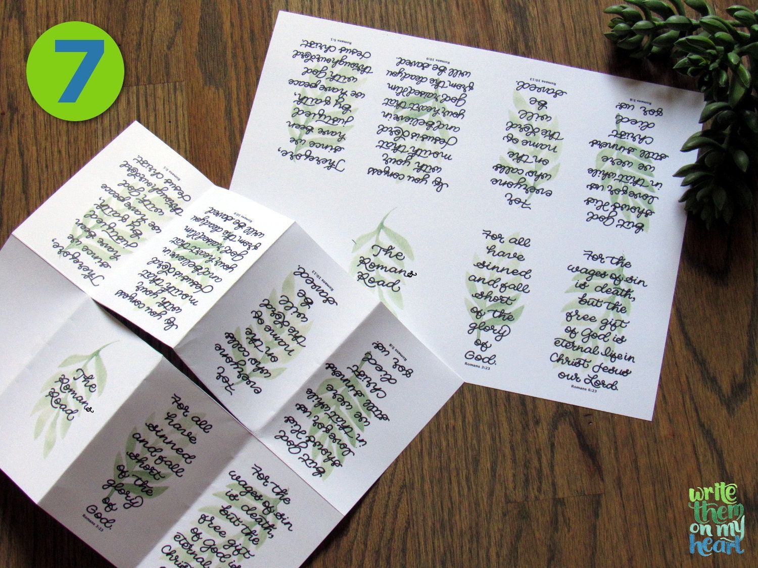 Romans Road to Salvation Printable PDF and DIY Folded Mini Booklet or ...