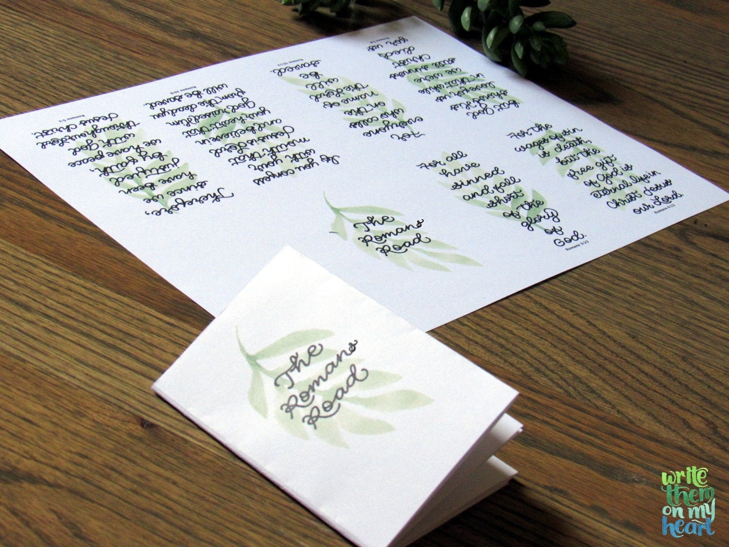 Romans Road to Salvation Printable PDF and DIY Folded Mini Booklet or ...