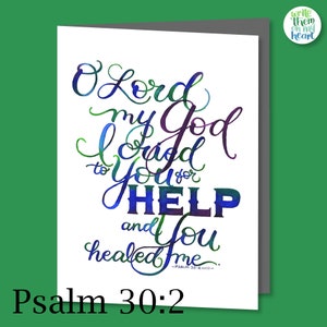 Get Well Scripture Cards, 6 Printable Bible Verse Get Well Cards, 5x7 ...