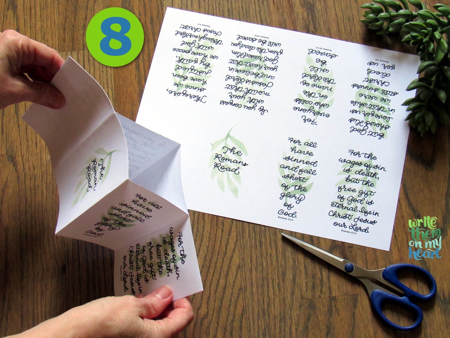 Romans Road to Salvation Printable PDF and DIY Folded Mini Booklet or ...