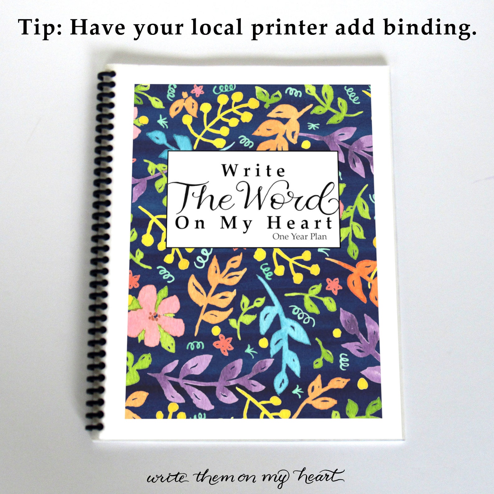 365 Day Bible Reading Plan Undated, Write A Verse A Day Printable ...