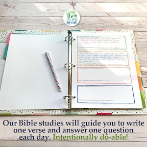 365 Day Bible Reading Plan Undated, Write A Verse A Day Printable ...