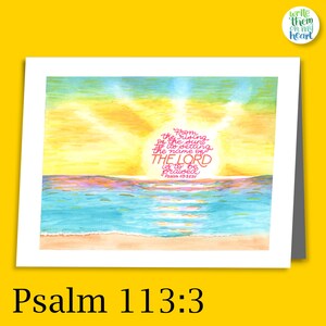 Summer Scripture Art Card Printable Summer Bible Verse Greeting Card ...