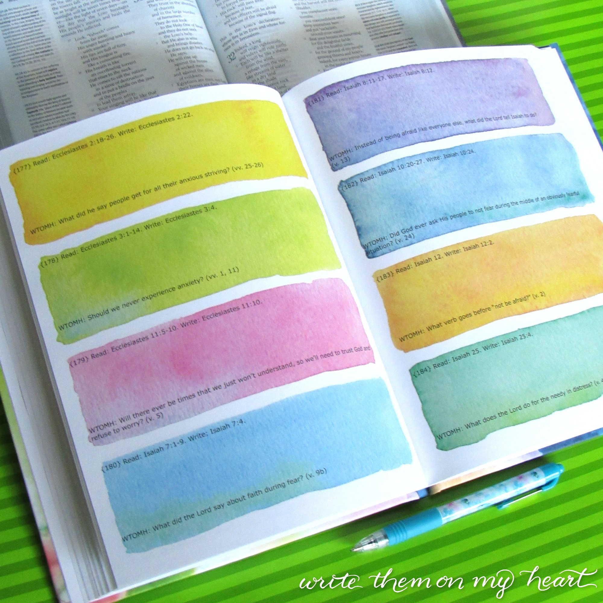 Scripture Writing Journal, 365 Fear Not Bible Verses, Fear and Anxiety ...