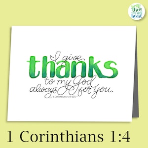 Scripture Thank You Notes, Thank You Scripture Cards, 6 Printable Bible ...