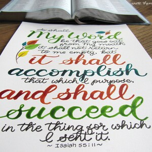 God Speaks Scripture Memory Verse Cards AND Wall Art - Etsy