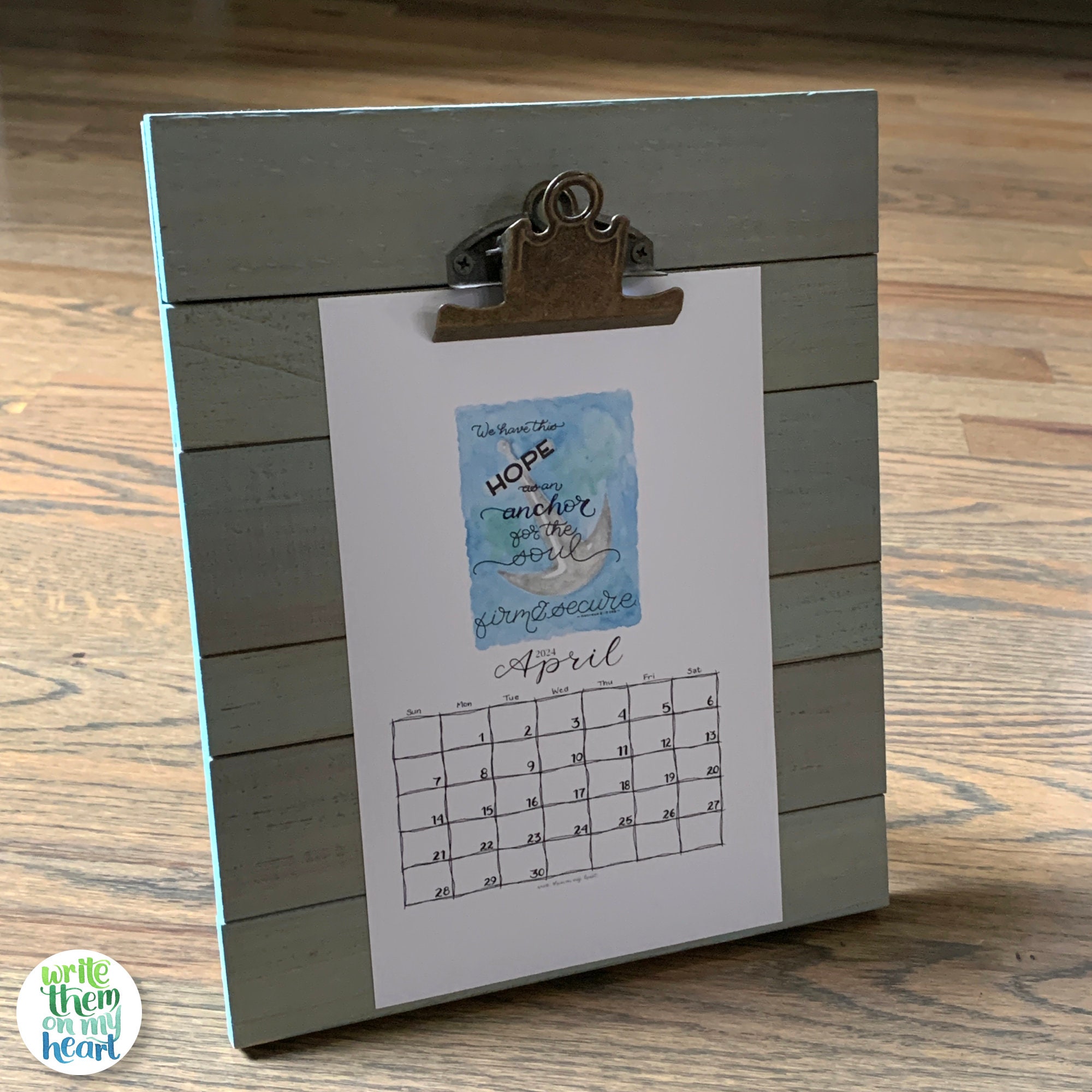 2024 Christian Printable Calendar Bible Verse Monthly Wall Calendar ...