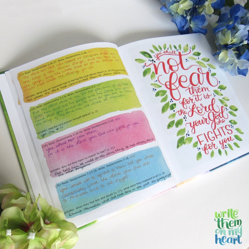 Scripture Writing Journal, 365 Fear Not Bible Verses, Fear and Anxiety ...