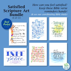 Printable Scripture Art, Watercolor Scripture Art, Hand-lettered Bible ...