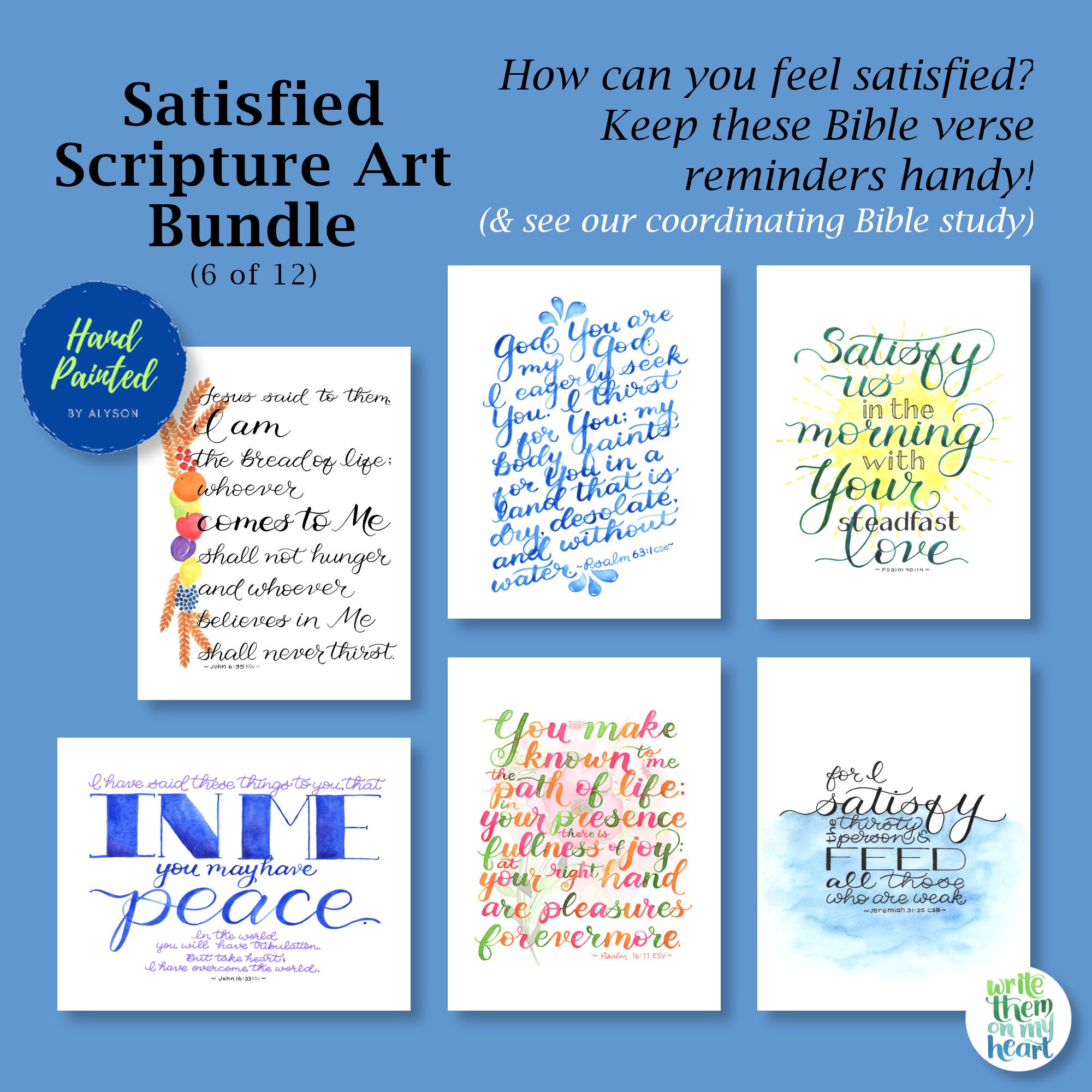 Printable Scripture Art Watercolor Scripture Art - Etsy