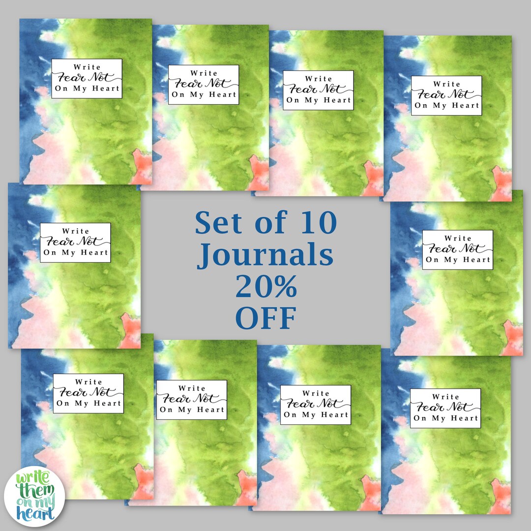 Set of 10 Scripture Journals, 20 Percent off When You Bundle 10 of the ...