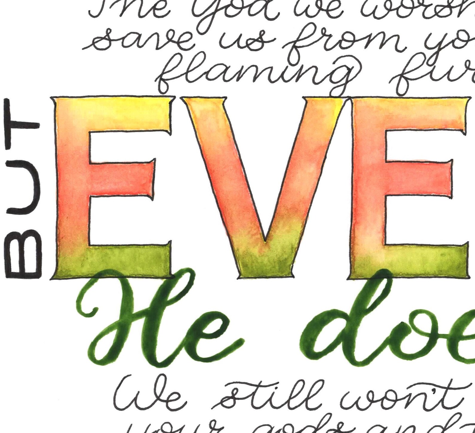 Daniel 3:17-18, Even If, Scripture Art Printable, Bible Verse Wall Art ...