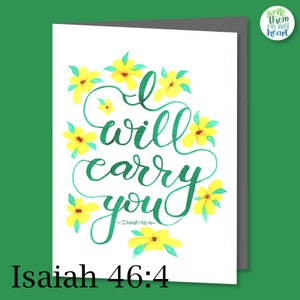 Get Well Scripture Cards, 6 Printable Bible Verse Get Well Cards, 5x7 ...