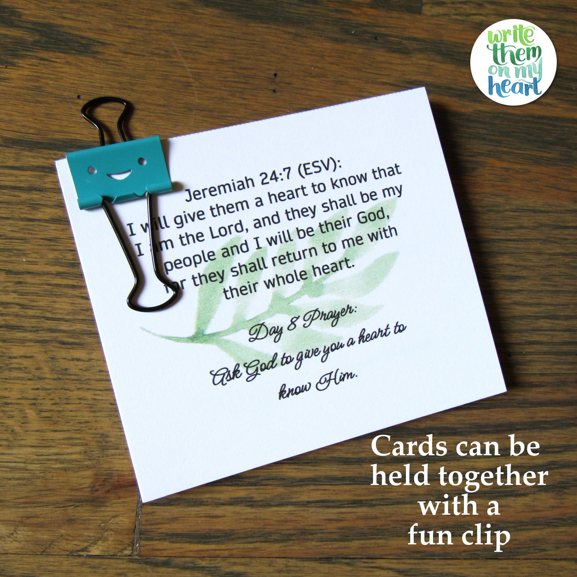 Scripture Memory Cards Heart Bible Verses 31 Heart Change - Etsy