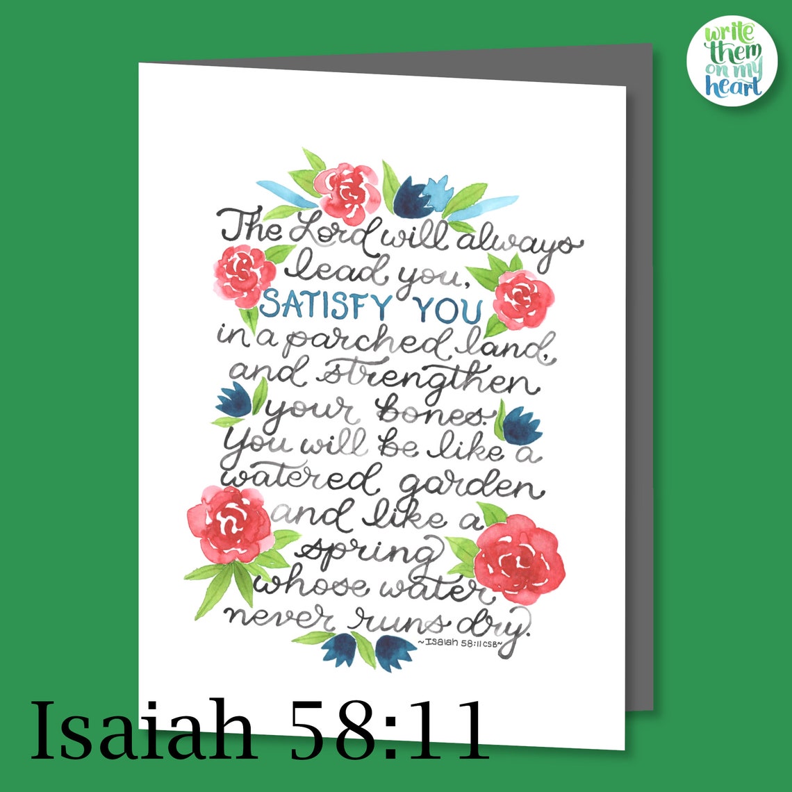 Get Well Scripture Cards, 6 Printable Bible Verse Get Well Cards, 5x7 ...