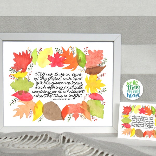 Fall Bible Verse - Etsy