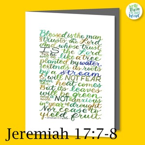 Summer Scripture Art Card Printable Summer Bible Verse Greeting Card ...