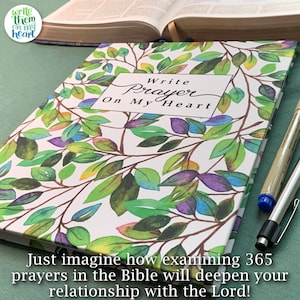 Prayer Journal Bible Study Scripture Prayers, Daily Prayer Journal 365 ...