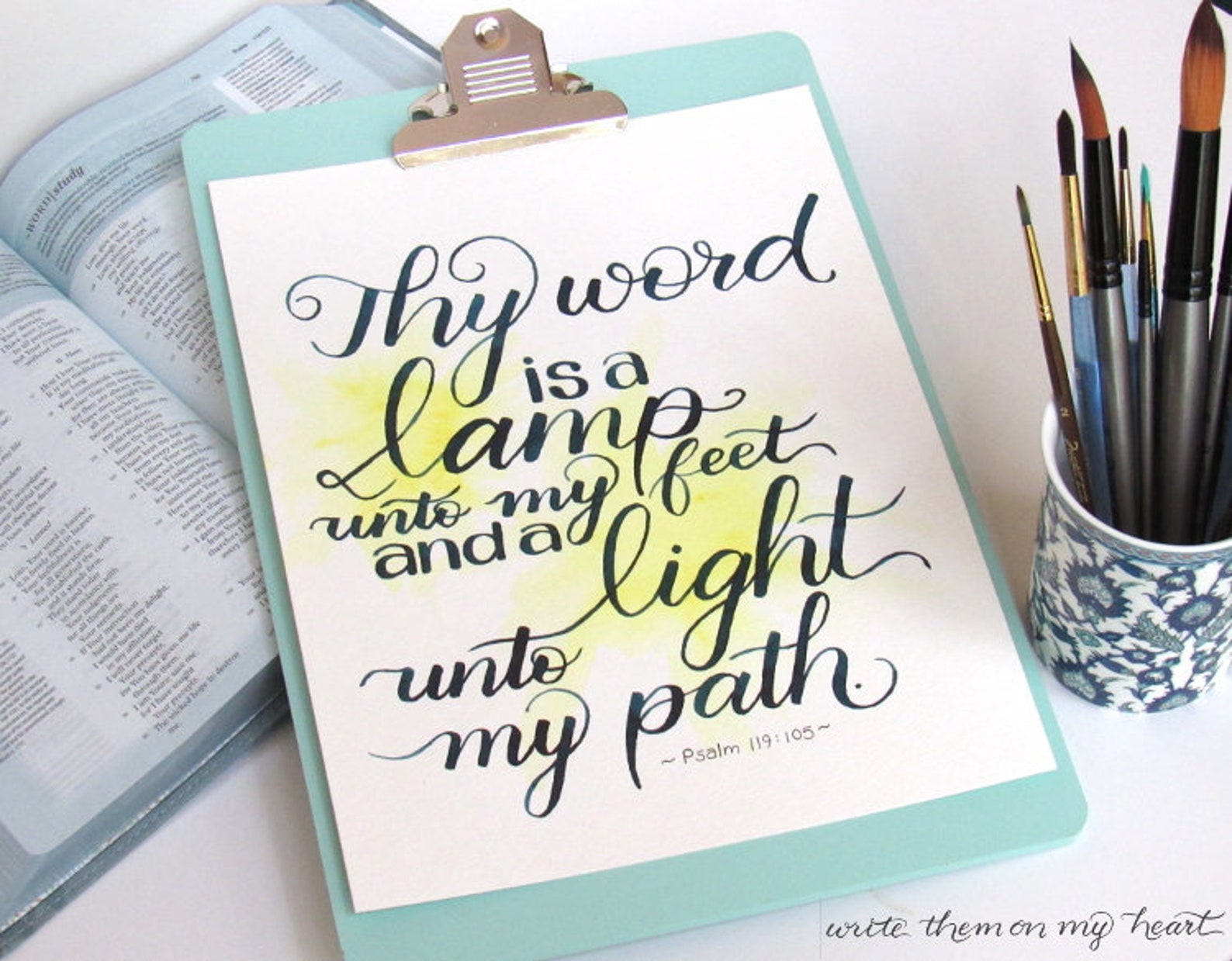 The Word Scripture Memory Verse Cards AND Wall Art Printables - Etsy