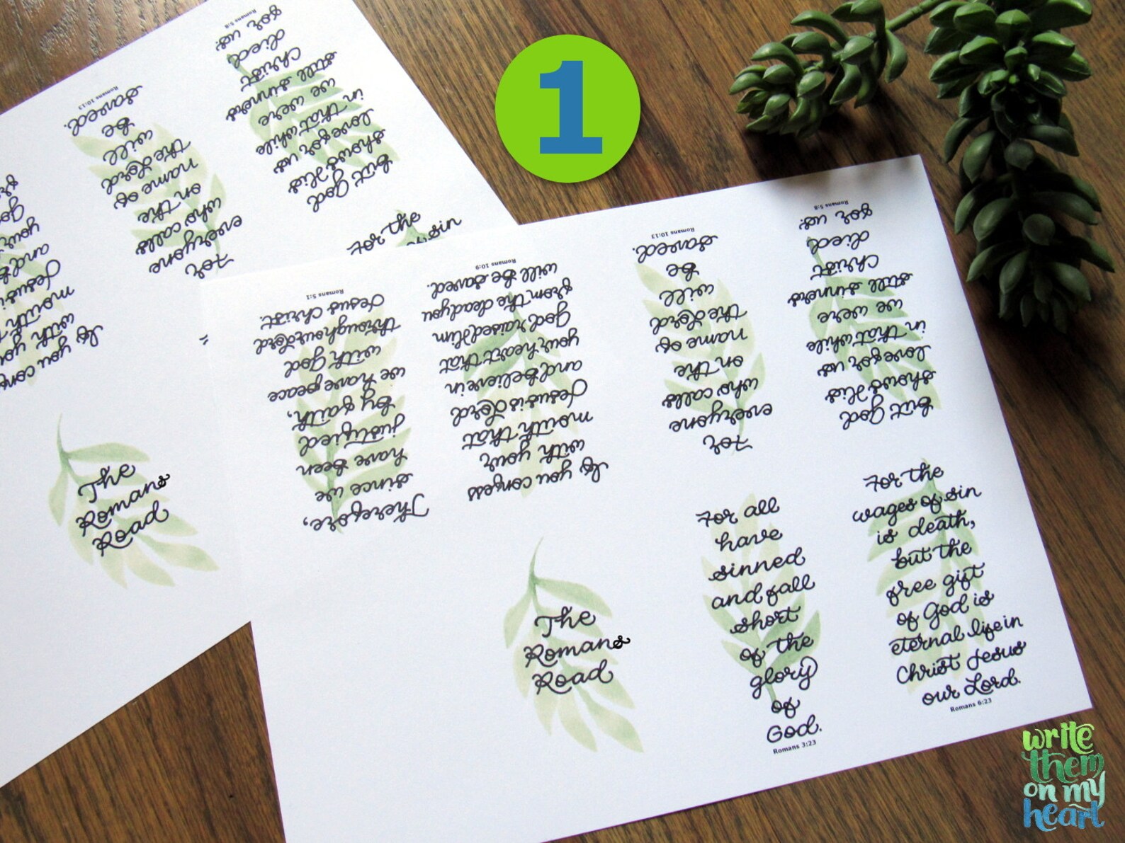 Romans Road to Salvation Printable PDF and DIY Folded Mini Booklet or ...