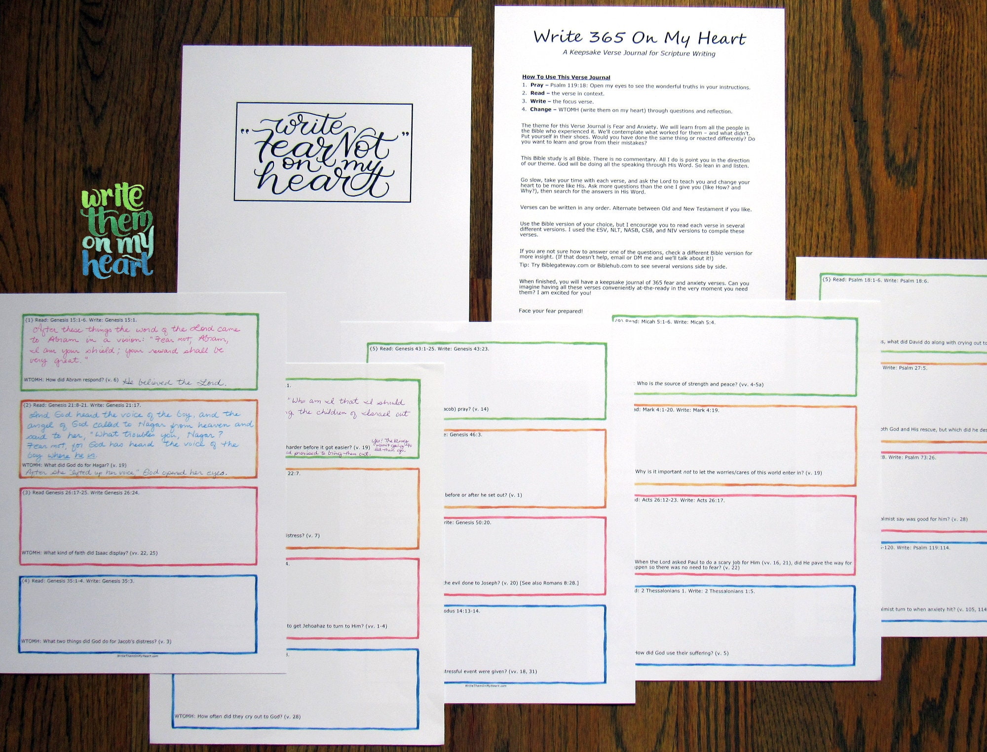 365 Fear Not Bible Verses PDF Scripture Writing Printable - Etsy