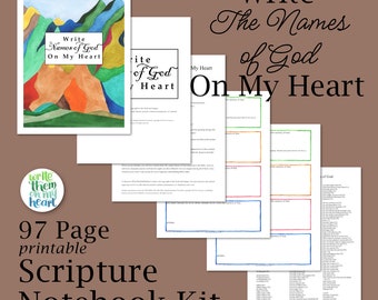 Names of God Printable Bible Printable - Etsy