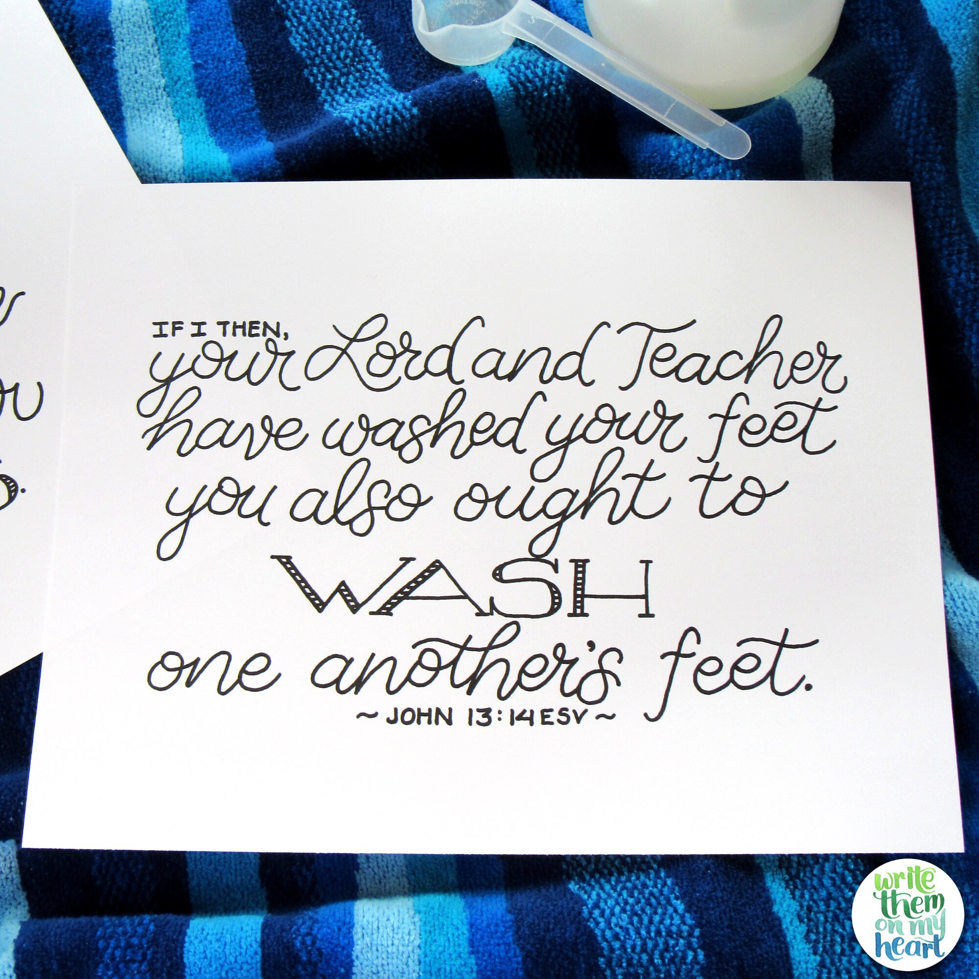 Laundry Bible Verses Laundry Room Signs John 13 14 and Psalm | Etsy