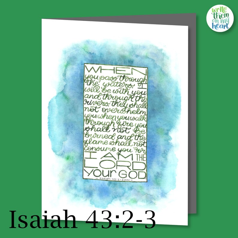 Get Well Scripture Cards, 6 Printable Bible Verse Get Well Cards, 5x7 ...