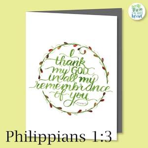 Scripture Thank You Notes, Thank You Scripture Cards, 6 Printable Bible ...