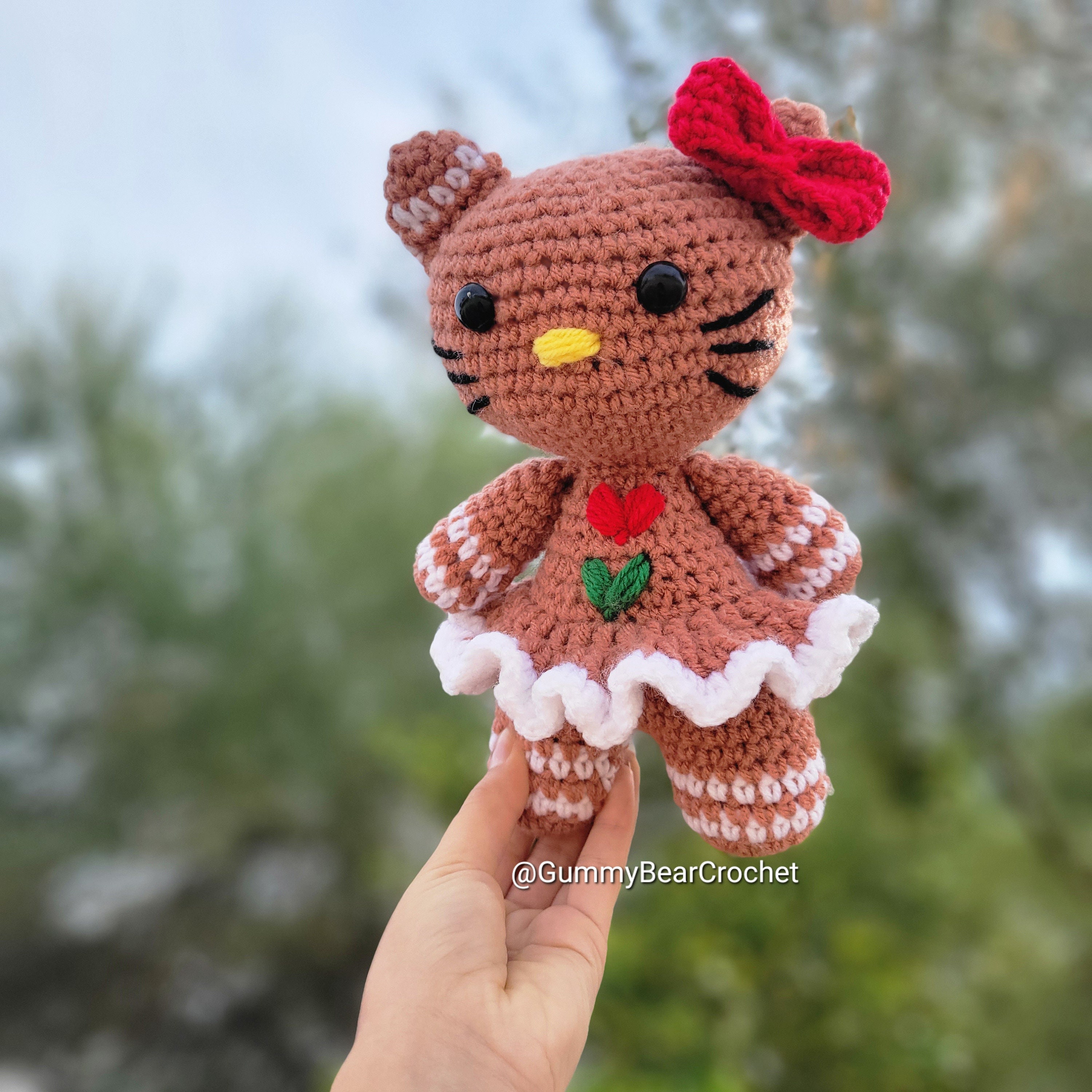 Gingy-kitty Low Sew Patternl Crochet Pattern| Amigurumi Pattern| Low ...