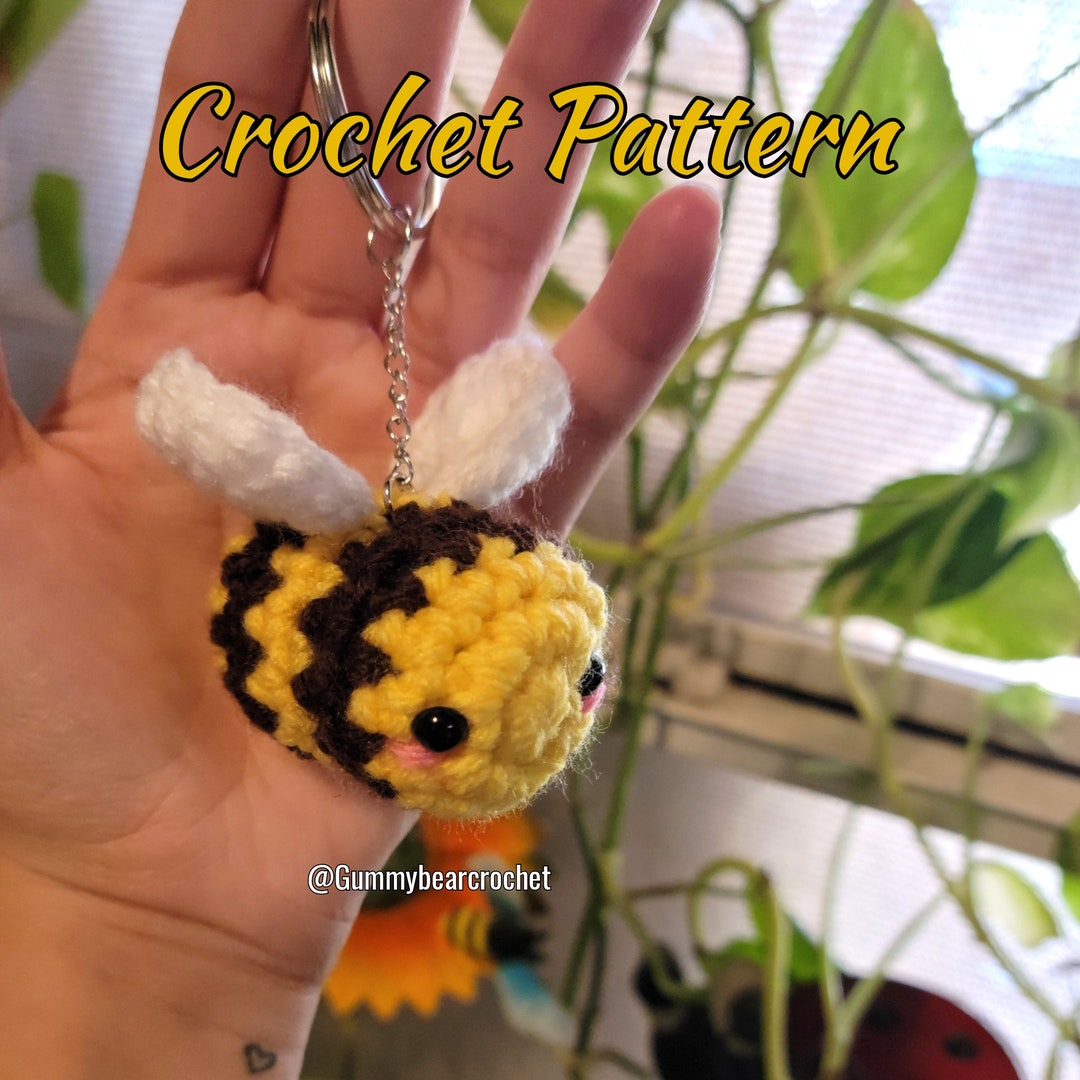 Beginner Bumble Bee Keychain Pattern crochet Pattern Crochet - Etsy