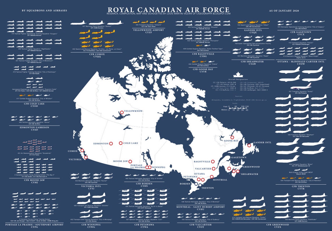 The RCAF Digital Poster Royal Canadian Air Force - Etsy