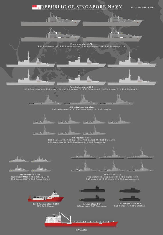 The Republic of Singapore Navy Digital Poster - Etsy