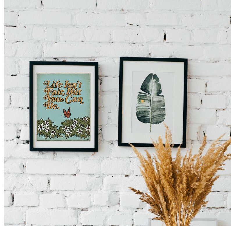 Life Isn't Fair Inspirational Poster, Hang in There Life Ain't Fair Art ...