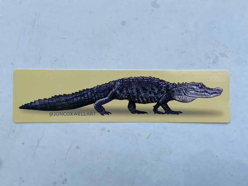Alligator Sticker 7 X 1.75 Gator Decal - Etsy