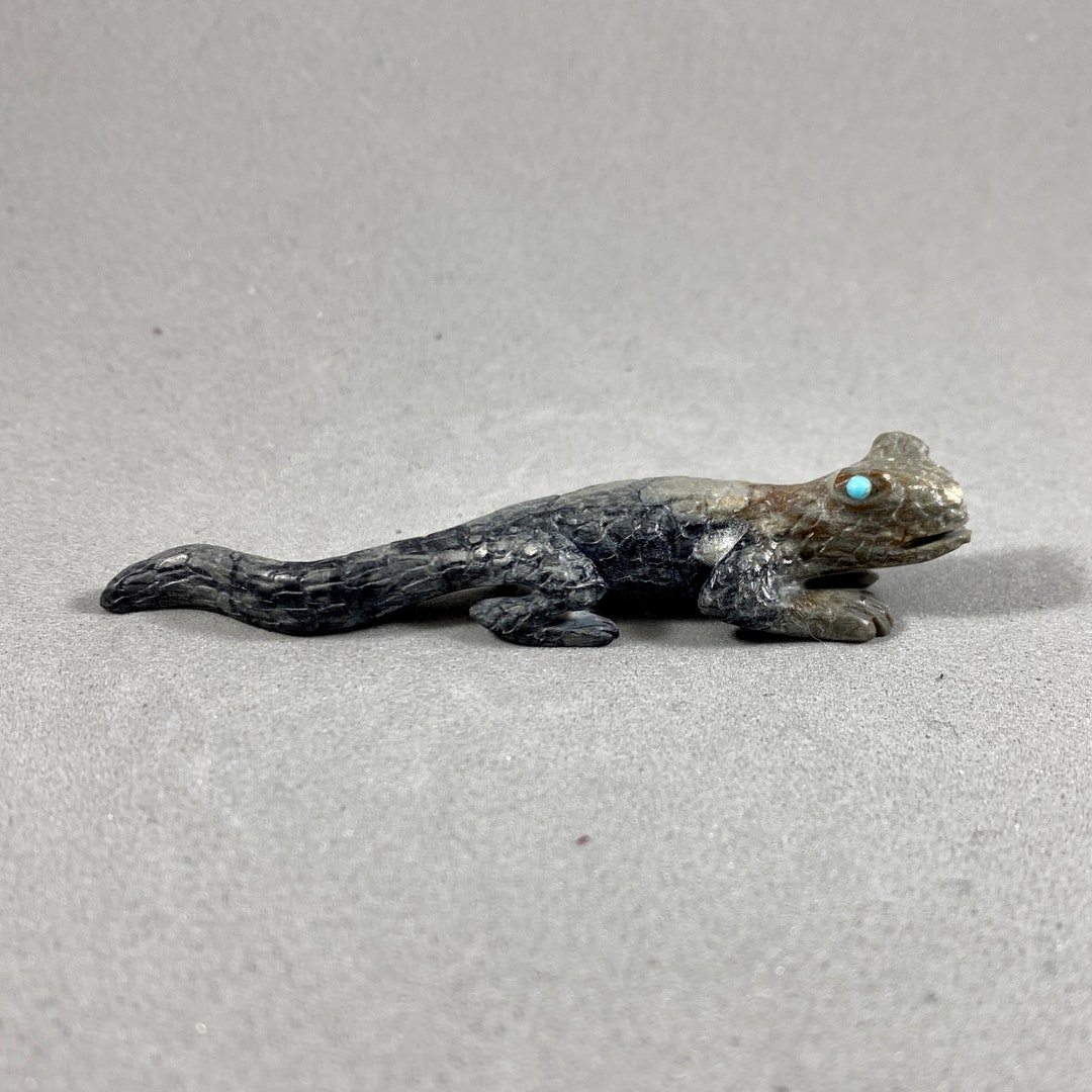 Zuni Lizard Fetish, Native American Handmade by Zuni Artist Bernie ...