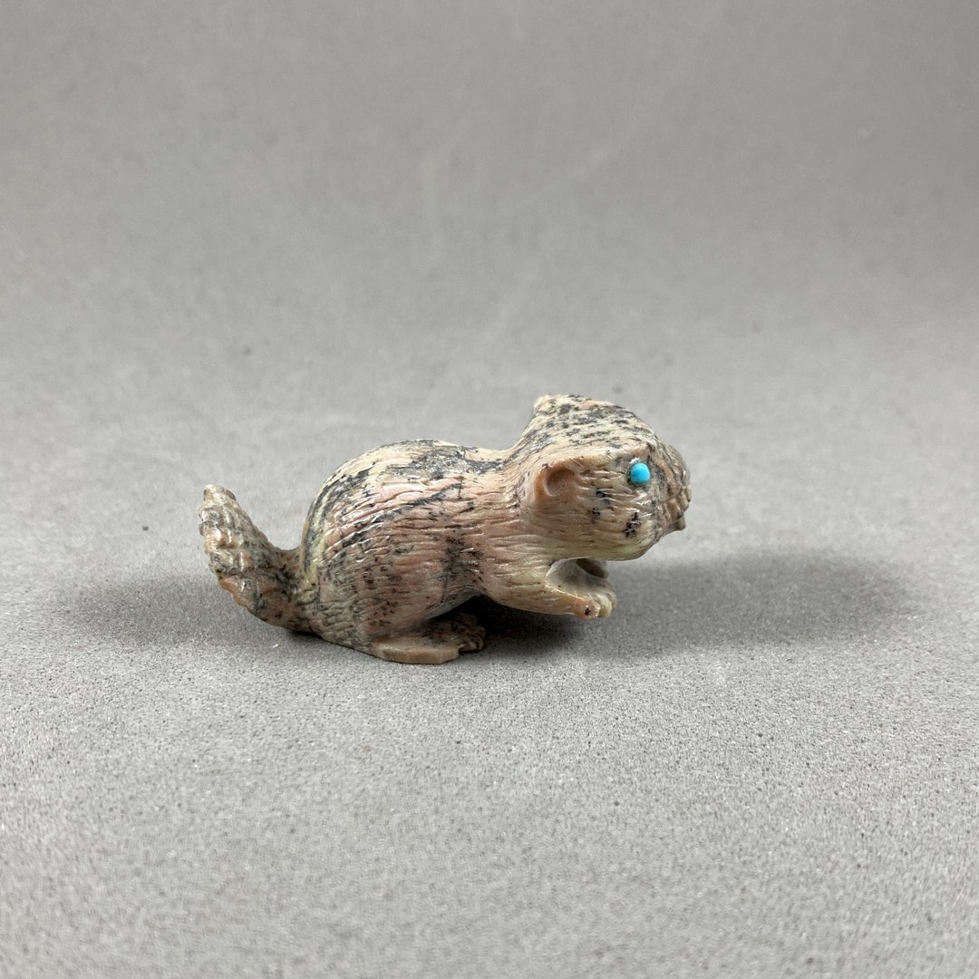 Zuni Beaver Fetish Made by Bernie Laselute Made of Picasso - Etsy