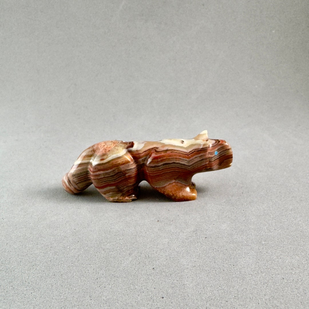 Zuni Mountain Lion Fetish, Handmade by Artists Rosella Lunasee and ...