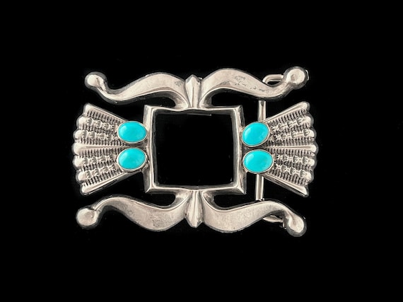 Sand Cast Belt Buckle Navajo-made Native American Silver and | Etsy