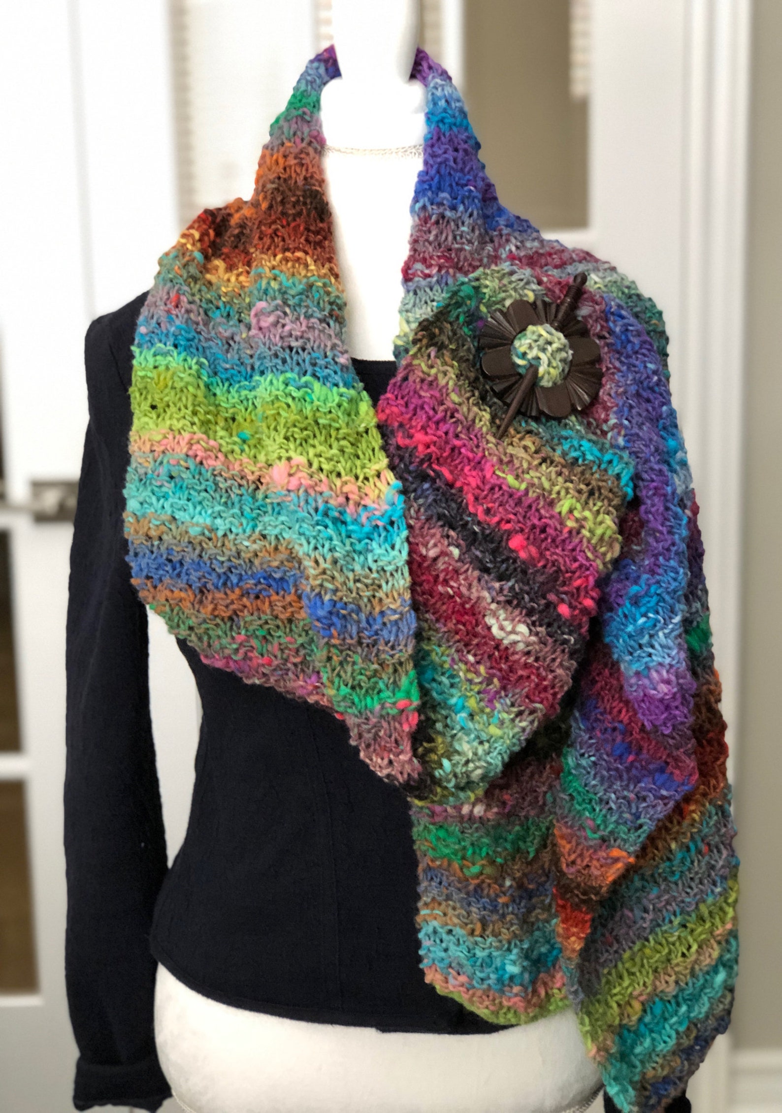 Noro Ito Scarf PDF Pattern Knitting Wrap Pattern Knitting - Etsy