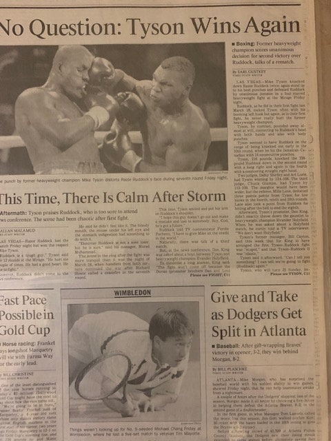 Mike Tyson and Razor Ruddock 1991 Boxing - Etsy