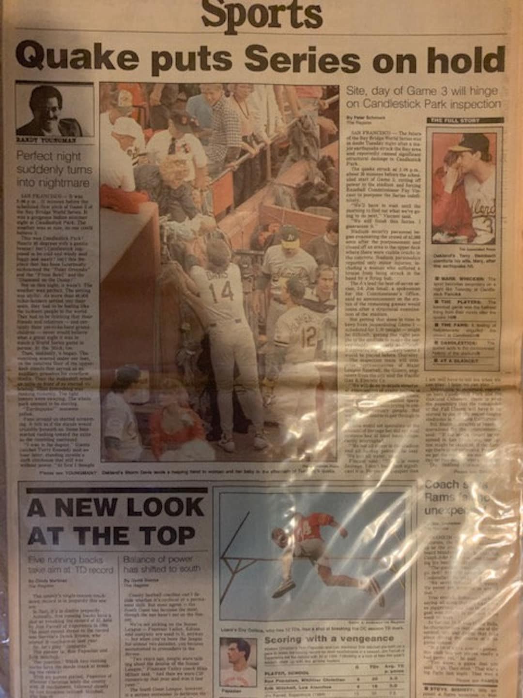 EARTHQUAKE at World Series MLB 1989 Candlestick Park - Etsy