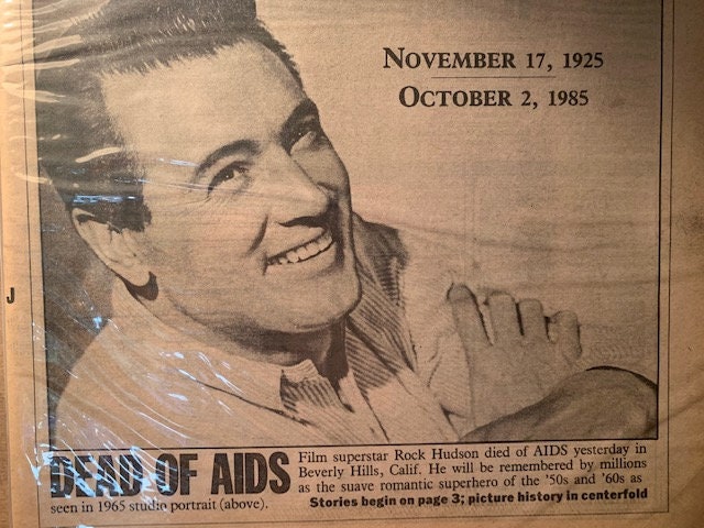 ROCK HUDSON Dies of AIDS 1985 - Etsy