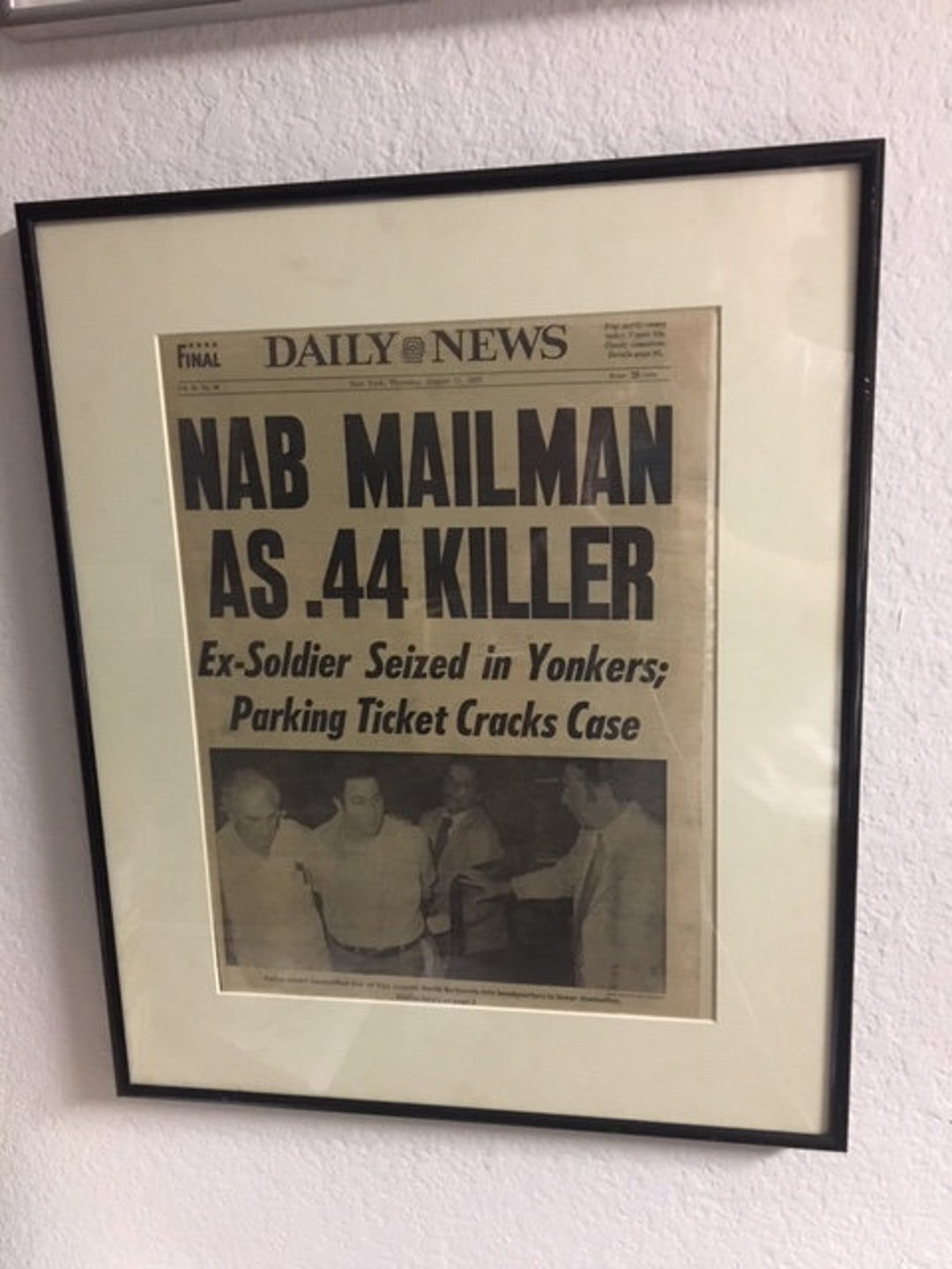 SON of Sam .44 Caliber KILLER David Berkowitz Mailman 1977 NY Daily ...