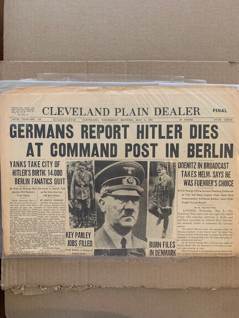 HITLER Dead 1945 WWII Complete Newspaper - Etsy