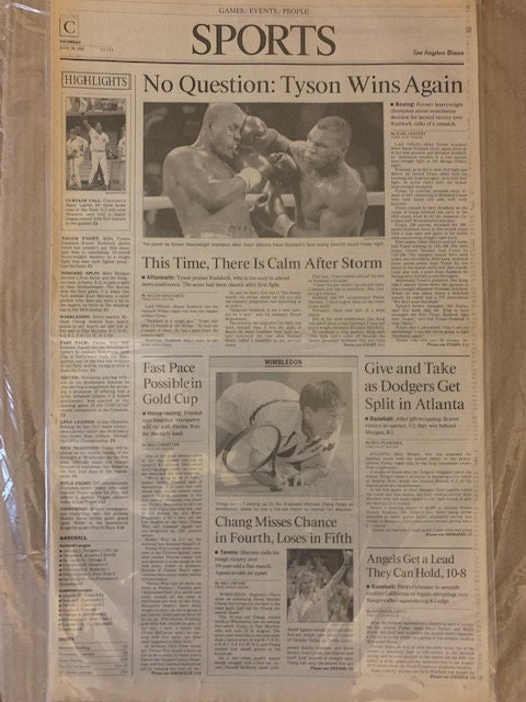 Mike Tyson and Razor Ruddock 1991 Boxing - Etsy